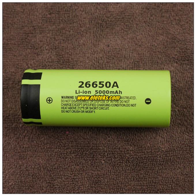 Original 3.7V Panasonic 26650A 26650 5000mAh Li-ion Rechargeable Battery Max 10A Discharge ...