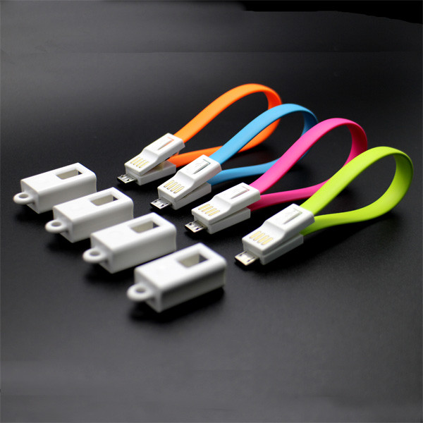 Key chain Micro USB Male to USB 2.0 Male Data Sync/Charging Cable 20cm ...
